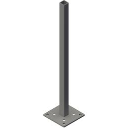 GroJa Pfostentr&auml;ger 'GJ48' Stahl verzinkt f&uuml;r Zaun-Pfosten 13 x 13 cm