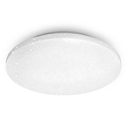 Brilo LED-Wand- und Deckenleuchte 'Case' wei&szlig; &Oslash; 34 x 6 cm