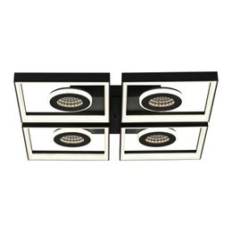 Just Light LED-Deckenleuchte 'Traforo' 53 x 53 cm schwarz