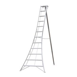 Niwaki 3-Holm-Gartenleiter Aluminium silbern 187 x 248 x 337 cm