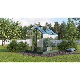 Vitavia Gew&auml;chshaus 'Planet 3800' 192,2 x 192,2 cm mit 3 mm Sicherheitsglas smaragdfarben