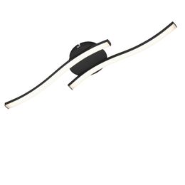 Brilo LED-Deckenleuchte schwarz 480 lm 55,5 x 12 x 7 cm, 2-flammig