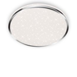 Briloner LED-Deckenleuchte 'Acorus' chromfarben/wei&szlig; &Oslash; 33 x 6,6 cm 1800 lm, Sternenhimmeleffekt