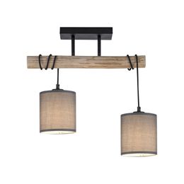 Just Light LED-Deckenleuchte 'Green Tribu' taupe 47,5 x 40 x 13,5 cm
