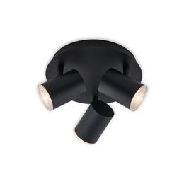 Briloner LED-Spotleuchte 'Banyo' schwarz &Oslash; 21 x 11,2 cm 3-flammig