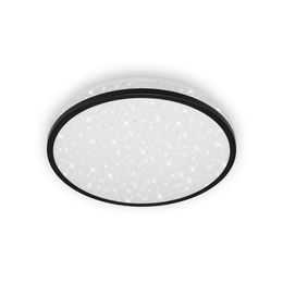 Briloner LED-Deckenleuchte 'Acorus' schwarz/wei&szlig; &Oslash; 28 x 7 cm 1200 lm, Sternenhimmeleffekt