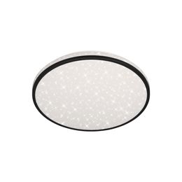 Brilo LED-Deckenleuchte 'Skizo' mit Sternendekor, schwarz, 2400 lm, &Oslash; 38 cm