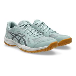 Hallenschuh asics "UPCOURT 6", Herren, Gr. 42,5, ocean haze, steel grau, Synthetik, Schuhe Hallenschuh, besonders geeignet f&uuml;r Handball und Volleyball