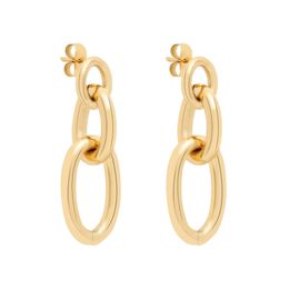 Paar Ohrh&auml;nger Tamaris "Elegant Chunky", gelbgoldfarben, Ohrringe, Damen, Edelstahl