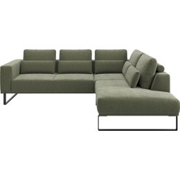 Ecksofa Musterring "JUSTB PM100, stilvoller Lounge-Komfort von Musterring", turtle, B:268cm H:88cm T:232cm, 85% Polyester, 15% Viskose, Sofas, Ecksofa, Kollektion Bettina Zimmermann, optionaler Sitzvorzug & Fu&szlig;-Auswahl