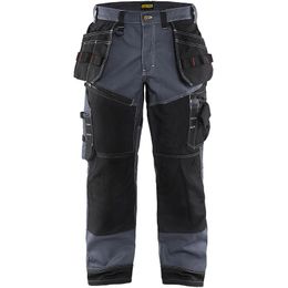 BLAKL&Auml;DER Arbeitshose BL&Auml;KL&Auml;DER "Bund", Herren, Gr. 60, EURO, grau (grau, schwarz), Obermaterial: 100% Baumwolle CO., Hosen Arbeitshose