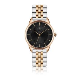 Quarzuhr PHILIPP BLANC "PB4-B288S", rose gold, silber, Armbanduhren, Damen, Quarzuhr