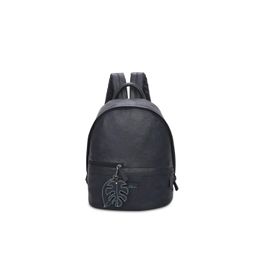 Cityrucksack Fritzi aus Preussen "Eco Fritzi07", Damen, Gr. B/H/T: 14cm, blau (dunkelblau), unifarben, Rucks&auml;cke Cityrucksack, aus recyceltem und veganem Material
