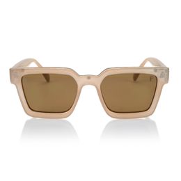 Sonnenbrille ISABELLA FORD "FA10-03", Jungen, champagne, Sonnenbrillen Sonnenbrille, Glass 0.74MM Polarized Lens UV400，CAT3.0