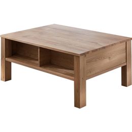 Couchtisch Wohnconcept "Malaga Couchtisch, 115x45x65 (BxHxT)", altesche, old artisan, old artisan, altesche, B:115cm H:45cm T:65cm, Tische, Couchtisch, Massivholzplatte, 1Schubkaste, 3 offene F&auml;cher, ABS-Kantenschutz