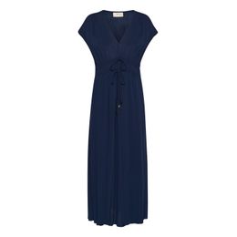 Midikleid Cream "Kleid CRAllie", Damen, Gr. 34, N-Gr, blau (navy blazer), Obermaterial: 100% Viskose CV., Kleider Midikleid