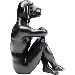 Dekofigur KARE DESIGN "Dog", schwarz, B:26cm H:33cm T:17cm, Polyresin, Dekofiguren, verschiedene Farben & Gr&ouml;&szlig;en