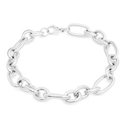 Armband Tamaris "Elegant Chunky", edelstahlfarben, Armb&auml;nder, Damen, 21cm, Edelstahl, Armband