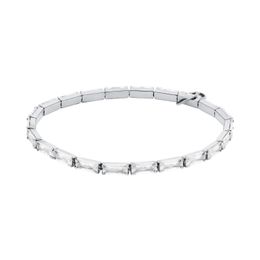 Armband Michael Kors "Schmuck Geschenk Metall PREMIUM", silber (metallfarben, kristallwei&szlig;, kristallwei&szlig;), Armb&auml;nder, Damen, 16,5cm, Metall, Armband, mit Zirkonia (synth.)