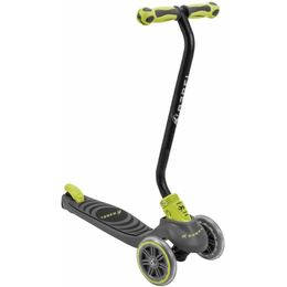 Dreiradscooter Rebel "Kickboard City Scooter RIDER", schwarz (grau, gr&uuml;n, schwarz), RollerB:11cm L:52,5cm, transparent, B:11cm L:52,5cm