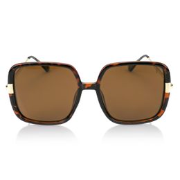 Sonnenbrille ISABELLA FORD "FA03-02", Jungen, amber, Sonnenbrillen Sonnenbrille, Glass 0.74MM Polarized Lens UV400，CAT3.0