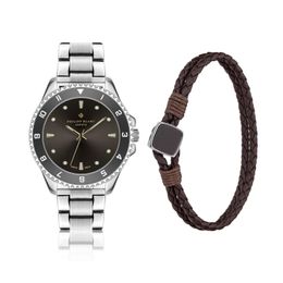 Quarzuhr PHILIPP BLANC "SPB8-1", silber, Armbanduhren, Herren, Quarzuhr