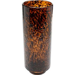 Dekovase KARE DESIGN "Caramel", braun, B:14cm H:36,5cm T:14cm, Glas, Vasen, 25 oder 37 cm