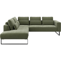 Ecksofa Musterring "JUSTB PM100, stilvoller Lounge-Komfort von Musterring", turtle, B:268cm H:88cm T:232cm, 85% Polyester, 15% Viskose, Sofas, Ecksofa, Kollektion Bettina Zimmermann, optionaler Sitzvorzug & Fu&szlig;-Auswahl
