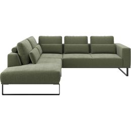Ecksofa Musterring "JUSTB PM100, stilvoller Lounge-Komfort von Musterring", turtle, B:268cm H:88cm T:232cm, 85% Polyester, 15% Viskose, Sofas, Ecksofa, Kollektion Bettina Zimmermann, optionaler Sitzvorzug & Fu&szlig;-Auswahl