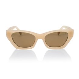 Sonnenbrille ISABELLA FORD "FA04-03", Jungen, champagne, Sonnenbrillen Sonnenbrille, Glass 0.74MM Polarized Lens UV400，CAT3.0