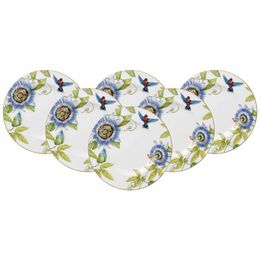 Villeroy & Boch Speiseteller VILLEROY & BOCH "Speiseteller Amazonia Anmut &oslash; 27,7 cm 6er Set bunt", bunt, L:27,7cm, Speiseteller, Speiseteller
