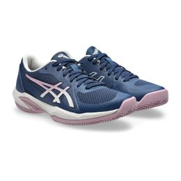Tennisschuh asics "SOLUTION SWIFT FF 2 CLAY", Damen, Gr. 37,5, independence blau, taro lila, Synthetik, Schuhe, Sandplatzschuhe f&uuml;r Aschepl&auml;tze