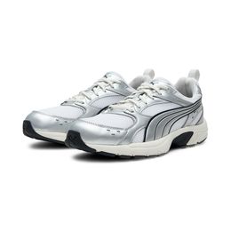 Sneaker Puma "MILENIO TECH LT", Herren, Gr. 37, Puma wei&szlig;, Puma silber, feather gray, Textil, unifarben, Schuhe Sneaker