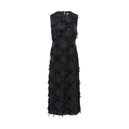 Midikleid Culture "Kleid CUjavina", Damen, Gr. L, N-Gr, schwarz, Obermaterial: 100% Polyester PES., Kleider Midikleid