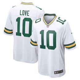 Footballtrikot Nike "Nike Trikot Green Bay Packers NFL Road Game Jersey Love 10", Herren, Gr. L, wei&szlig; (mehrfarbig), 100% Polyester, Trikots
