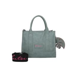 Henkeltasche Fritzi aus Preussen "Eco Square", Damen, Gr. B/H/T: 9cm x 21cm x 26cm, gr&uuml;n, unifarben, Taschen, aus veganen und recycelten Materialien