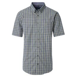Kurzarmhemd Casamoda "Casamoda Freizeithemd Kurzarm kariert", Herren, Gr. L, Normalgr&ouml;&szlig;en, gr&uuml;n, 100% Baumwolle, kariert, comfort fit, Hemden