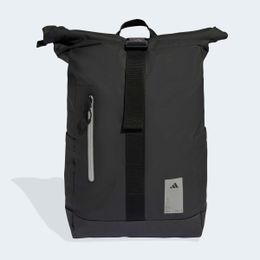 Rucksack adidas Performance "HYBRID BP ROLL", schwarz, reflective silber, Rucks&auml;cke, Damen, Obermaterial: 100% Polyurethan, Rucksack, f&uuml;r Fitness und Wochenendausflug, mit mehreren F&auml;chern