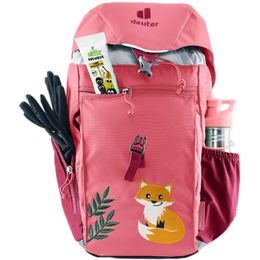 Kinderrucksack Deuter "WALDFUCHS 14", dahlia, raspberry, Rucks&auml;cke, Kinder, B/H/T: 22cm x 37cm x 17cm, Obermaterial: 100% Polyester, f&uuml;r aktive Abenteuer, 14 Liter Volumen, gute Bel&uuml;ftung am R&uuml;cken, B:22cm H:37cm T:17cm
