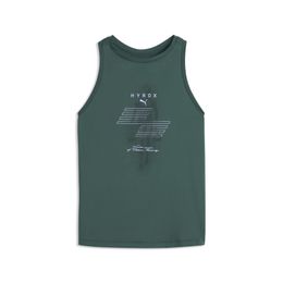 Tanktop Puma "W X HYROX CLOUDSPUN RACERBACK TANK", Damen, Gr. L, herb garden, Jersey, Obermaterial: 94% Polyester, 6% Elasthan, regular fit normal, Rundhals, Tops Tanktop, ohne &Auml;rmel, Rundhalsausschnitt, Regular Fit
