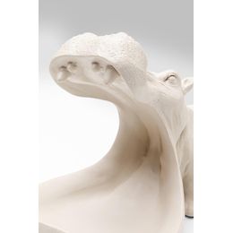Dekofigur KARE DESIGN "Hungry Hippo", beige, B:14cm H:17cm T:27cm, Polyresin, Dekofiguren, verschiedene Farben & Gr&ouml;&szlig;en