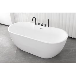 Badewanne Sanotechnik "ARUBA", wei&szlig;, B:75cm H:58cm L:170cm, Acryl, Badewannen, 170x75x58cm, aus Acryl