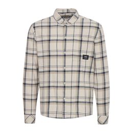 !Solid Flanellhemd SOLID "Flanellhemd SDBrandt", Herren, Gr. XXL, N-Gr, beige (oatmeal), Obermaterial: 100% Baumwolle CO., Hemden