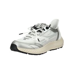Sneaker TENHAAG "Tenhaag Sneaker Mesh", Damen, Gr. 38,5, wei&szlig;, silber, Textil, Schuhe Sneaker