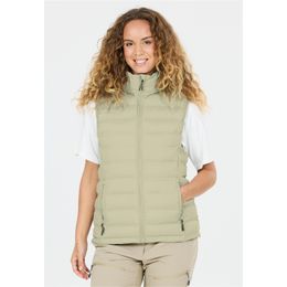 Steppweste WHISTLER "Froze", Damen, Gr. 40, khaki, 100% Polyester, normal, ohne Ausschnitt, Westen Steppweste, mit wasserabweisender Eigenschaft
