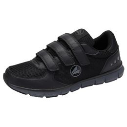Sneaker Jako "J-BLNOMICV", Herren, Gr. 37, jetschwarz, mono, Synthetik, Textil, Schuhe Sneaker, Klettverschluss,Comfort-Fit