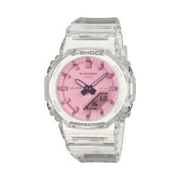 Chronograph Casio G-SHOCK, transparent, Armbanduhren, Herren, Chronograph, Quarzuhr, Armbanduhr, Herrenuhr, analog, digital