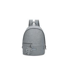 Cityrucksack Fritzi aus Preussen "Eco Fritzi07", Damen, Gr. B/H/T: 14cm, blau (hellblau), unifarben, Rucks&auml;cke Cityrucksack, aus recyceltem und veganem Material