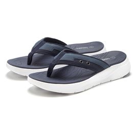 Beach Time Badezehentrenner BEACHTIME "Badelatsche, Flip Flop, Sommerschuhe, Badepantolette, Badeschlappe", Herren, Gr. 45, marine, Obermaterial: 100% Textilmaterial. Decksohle: 100% Synthetik. Futter: 100% Textilmaterial. Laufsohle: 100% Synthetik, unifarben, Schuhe, NEU Pantolette mit wasserabweisender und leichter Sohle VEGAN