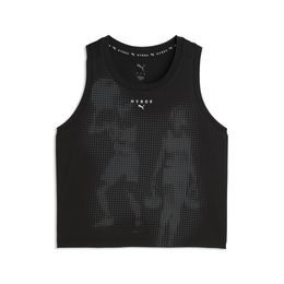 Tanktop Puma "W X HYROX CLOUDSPUN THERMOADAPT CROP TANK", Damen, Gr. L, Puma schwarz, Jersey, Obermaterial: 94% Polyester, 6% Elasthan, regular fit kurz, Rundhals, Tops Tanktop, Regular Fit, &auml;rmellos, f&uuml;r Fitnessaktivit&auml;ten
